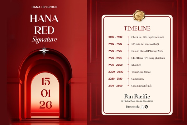“HANA RED SIGNATURE” - Gala Dinner tri ân đối tác VIP & VVIP
