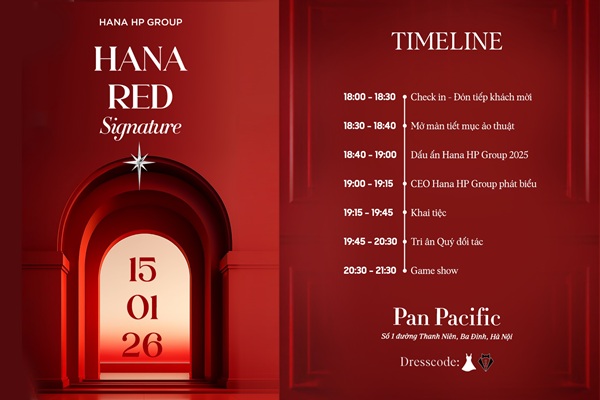 “HANA RED SIGNATURE” - Gala Dinner tri ân đối tác VIP & VVIP